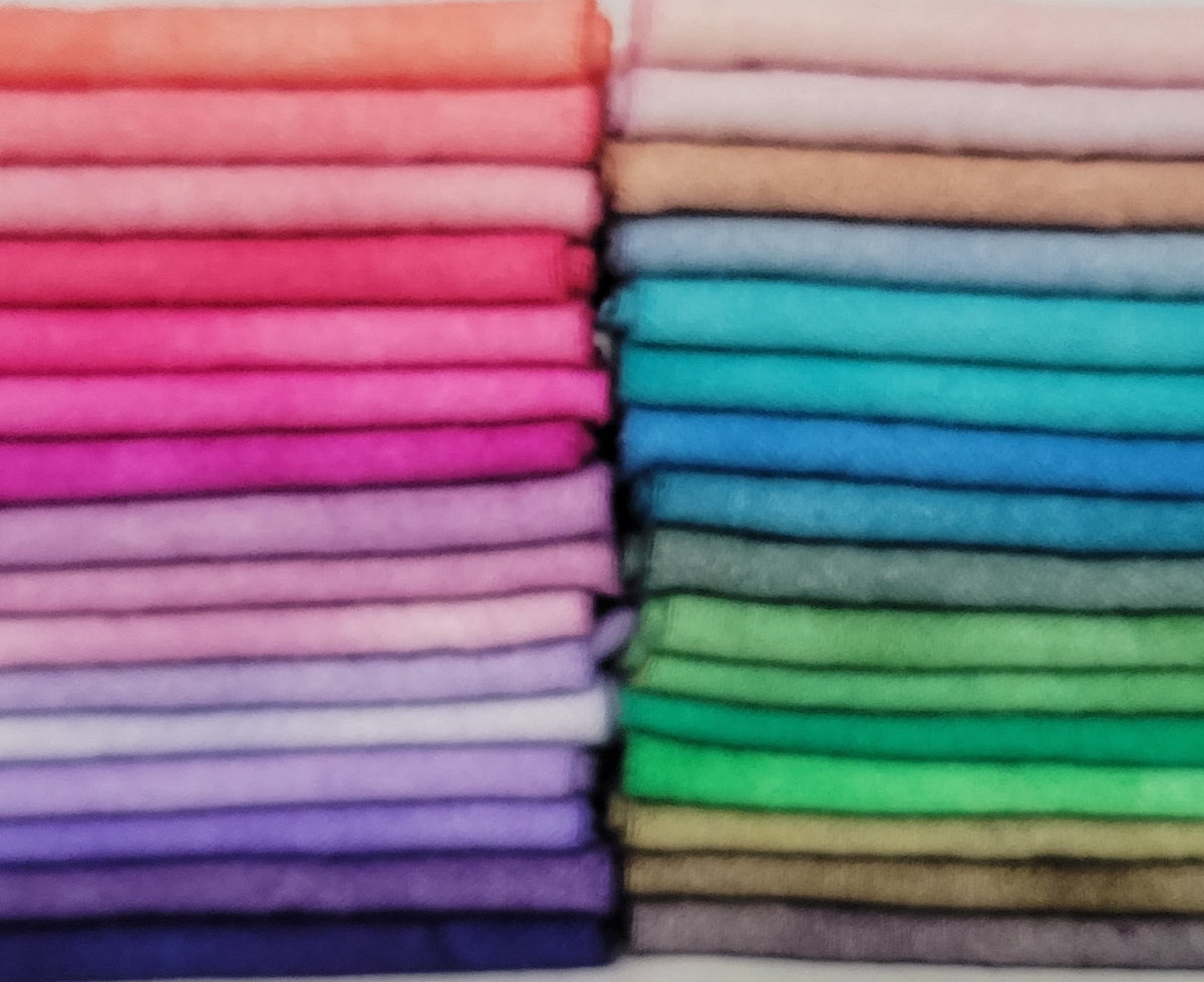 Quarter and Half Yards Hand Dyed Wool