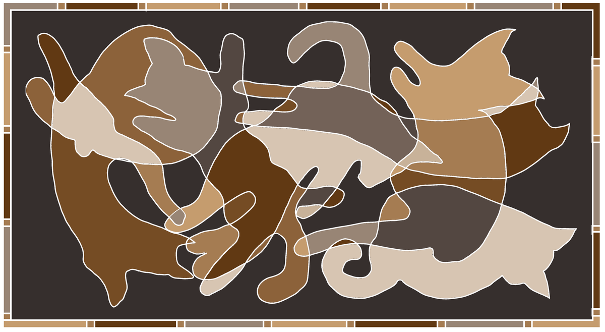 Seven Tangled Cats