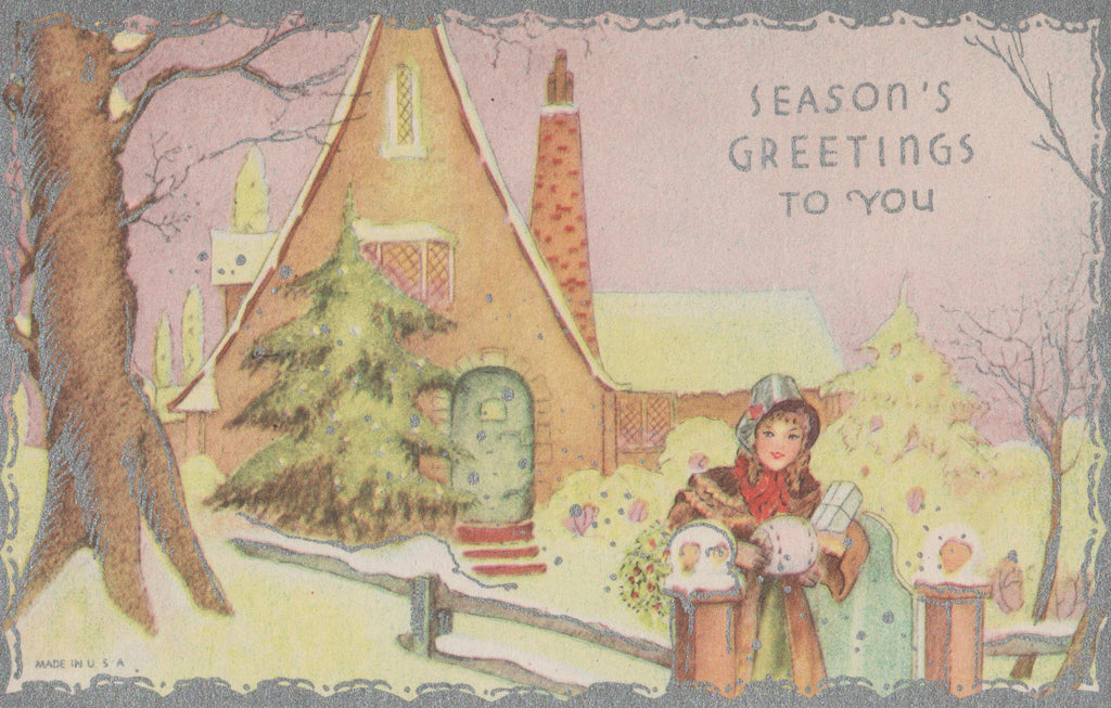 Vintage Seasons Greetings Men's Batman Christmas Vintage Season